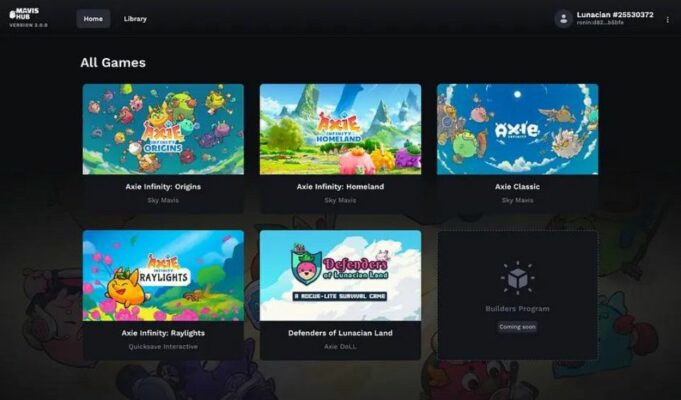 Ronin Network releases Mavis Hub 2 - Crypto Games 3D - Blockchain Games ...